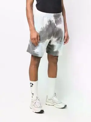 MSGM Tie-dye Print Track Shorts