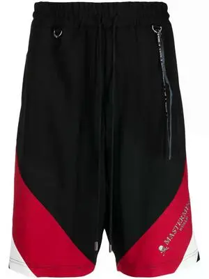 MASTERMIND WORLD Colour-block Track Shorts - Black