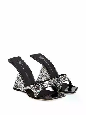 GIUSEPPE ZANOTTI Akira Shine Wedge Sandals
