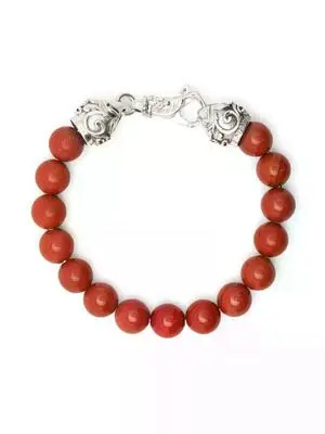 Emanuele Bicocchi Jasper Beaded Bracelet - Red