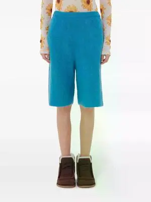 JW Anderson Logo-appliqué Knit Bermuda Shorts