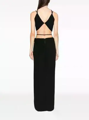 RAYANE BACHA Stone Cut-out Maxi Dress