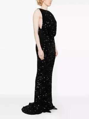 Elisabetta Franchi Sequinned Maxi Dress