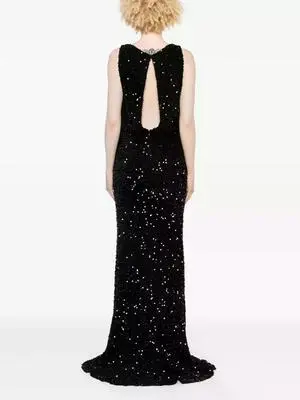Elisabetta Franchi Sequinned Maxi Dress
