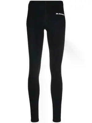 JIL SANDER Logo-print 7/8 Leggings