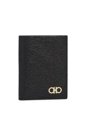 FERRAGAMO Gancini-plaque Leather Wallet