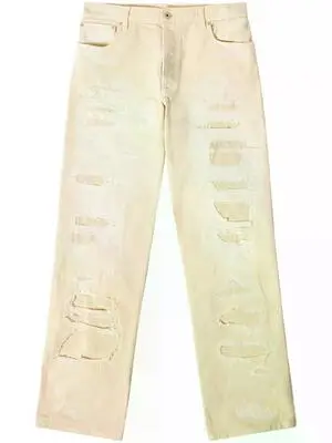 Heron Preston Straight-leg Distressed-finish Jeans