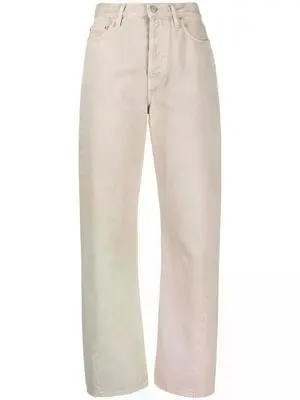 TOTEME Twisted Seam Straight-leg Jeans - Neutrals