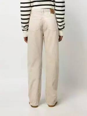 TOTEME Twisted Seam Straight-leg Jeans - Neutrals