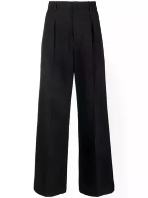 Isabel Marant Étoile High-waisted Wide-leg Trousers In Midnight