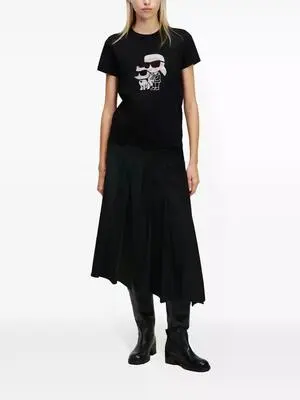Karl Lagerfeld Ikon Choupette Rhinestone T-shirt