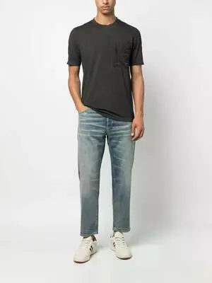 PT TORINO Whiskering Effect Straight-leg Jeans