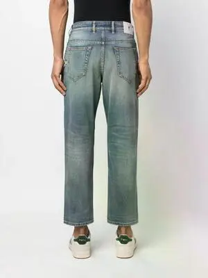 PT TORINO Whiskering Effect Straight-leg Jeans