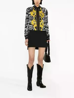 Versace Logo Couture Print Blouse