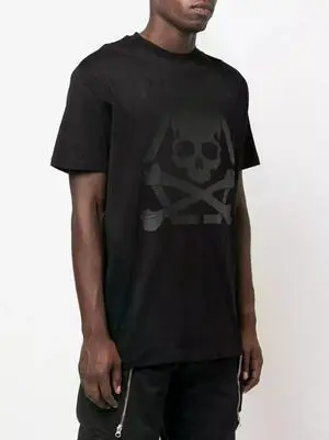 Philipp Plein Skull Print Logo T-shirt - Black