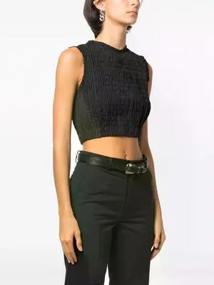 PATOU Smocked Crop Top