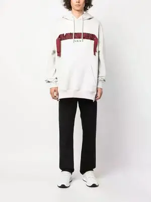 LANVIN Oversized Logo-appliqué Hoodie