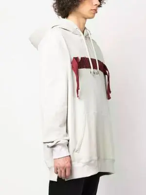 LANVIN Oversized Logo-appliqué Hoodie