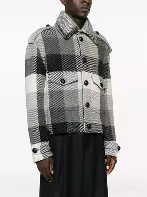 Etro Plaid Wool Blend Jacket