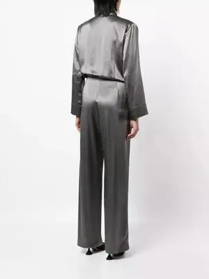 Michelle Mason Tie-front Kimono Jumpsuit