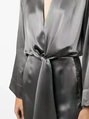 Michelle Mason Tie-front Kimono Jumpsuit