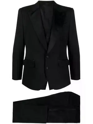 Dolce & Gabbana Tuxedo-style Three-piece Suit - Black