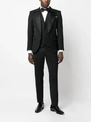 Dolce & Gabbana Tuxedo-style Three-piece Suit - Black