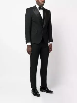 Dolce & Gabbana Tuxedo-style Three-piece Suit - Black