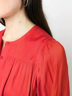 Zadig&Voltaire Tigy Satin-finish Blouse