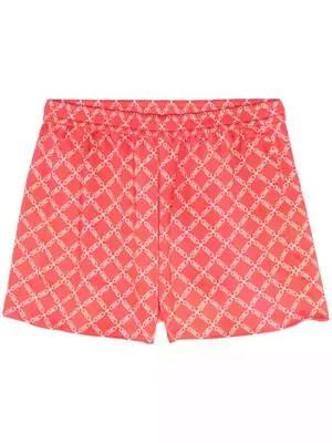 Michael Kors Empire Logo-print Satin Shorts