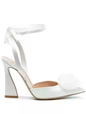 GIANVITO ROSSI Flower-detailing Pointed-toe Pumps