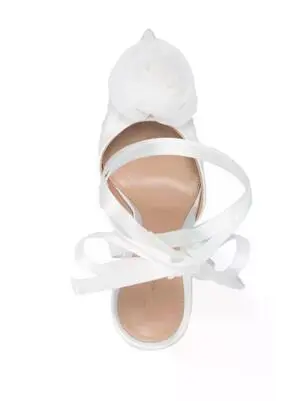 GIANVITO ROSSI Flower-detailing Pointed-toe Pumps