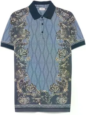 Etro Paisley-print Polo Shirt