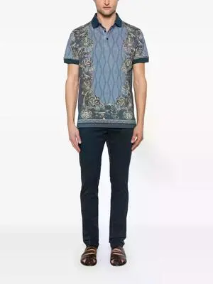 Etro Paisley-print Polo Shirt