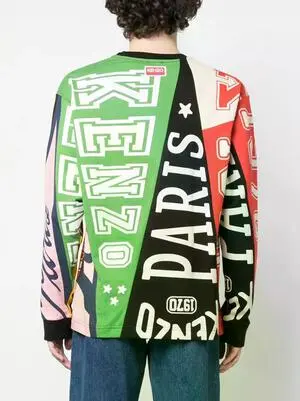 Kenzo Patchwork Cotton Sweatshirt
