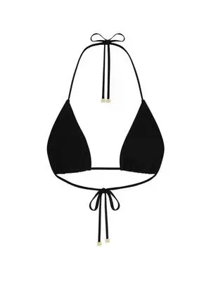 Dolce & Gabbana Triangle Cup Bikini Top - Black