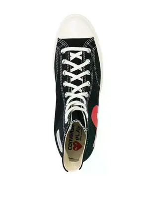 CONVERSE X COMME DES GARONS PLAY High Top Canvas Sneakers