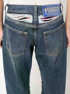 MAISON MARGIELA X Pendleton Yoke-detail Tapered Jeans