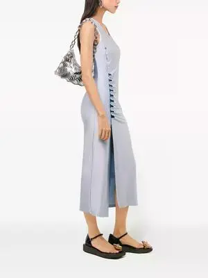 Rabanne Stud-detailed Sleeveless Midi Dress