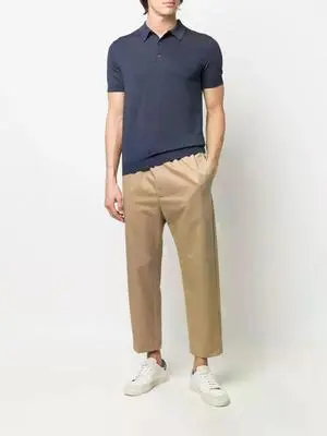 BARACUTA Short-sleeved Polo Shirt - Blue