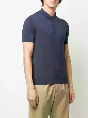 BARACUTA Short-sleeved Polo Shirt - Blue