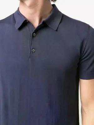 BARACUTA Short-sleeved Polo Shirt - Blue