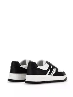 Hogan Panelled Leather Sneakers - Black