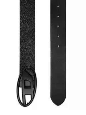 DIESEL® 1dr Logo-buckle Belt - Black