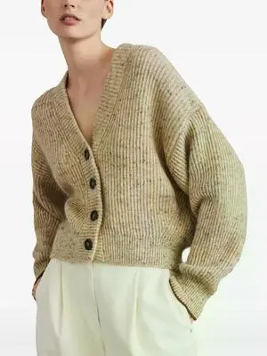 Brunello Cucinelli Mélange Wool-blend Cardigan