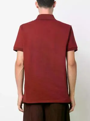 Balmain Monogram-pattern Piqué Polo Shirt