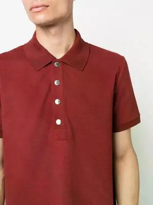 Balmain Monogram-pattern Piqué Polo Shirt
