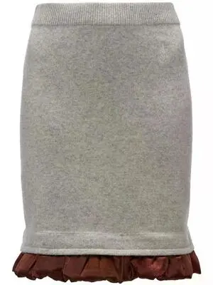JW Anderson Satin-trimmed Mini Skirt
