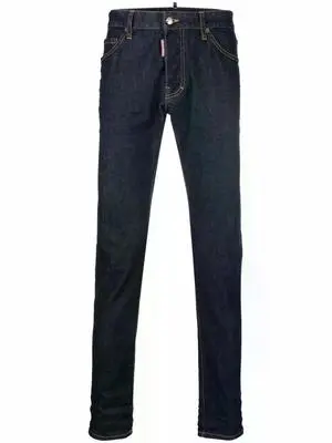 Dsquared2 Icon-logo Straight-leg Jeans - Blue
