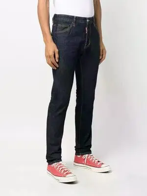Dsquared2 Icon-logo Straight-leg Jeans - Blue